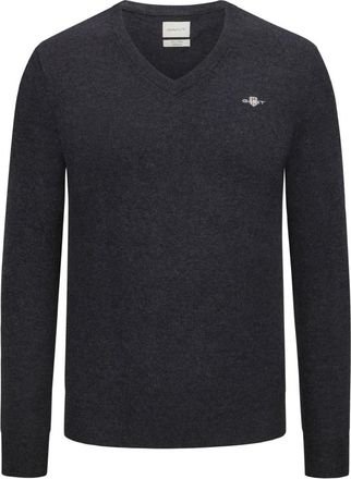 GANT Softer Pullover aus extrafeiner Lammwolle mit V-Ausschnitt in