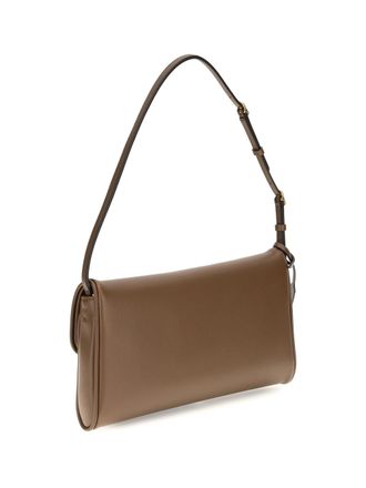 Valentino Garavani Womens Shoulder Bag Devain Leather Wood Brown Calf