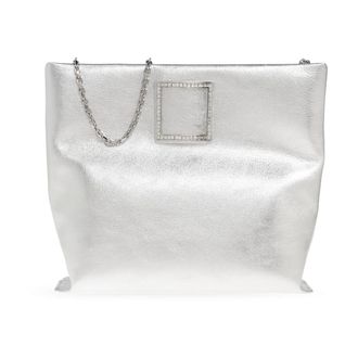 Roger Vivier Femme, Sacs, Gris, Taille: ONE Size Trompette clutch