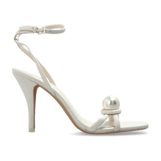 Kate Spade New York Femme, Chaussures, Beige, Taille: 35 1/2 EU Sandale &agrave; talon haut en cuir lisse Harmony