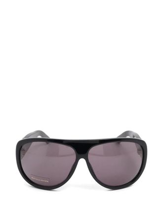 Bottega Veneta lunettes de soleil à monture pilote - Noir