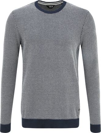 Solid Dumon Herren Strickpullover Feinstrick Pullover mit Rundhalsausschnitt, Größe:XL, Farbe:Insignia Blue (194010)