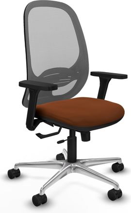 Piqueras y Crespo Home Office Stuhl mit 3D-Armlehnen, h&ouml;henverstellbare Lendenwirbelst&uuml;tze, ausgestattet mit Syncro/Translack und Schneideschaum, mit Rollen 65 mm, Nylo