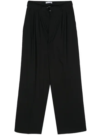 CMMN SWDN pantalon en laine Omari &agrave; pinces - Noir
