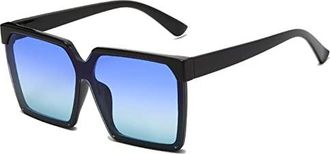 Generic Lunettes de soleil tendance pour femme à large monture (couleur : A, taille : moyen) 2026