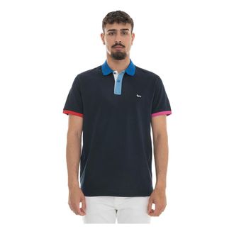 Harmont & Blaine Homme, Tops, Bleu, Taille: 2XL Lrq417 Polo &agrave; Manches Courtes