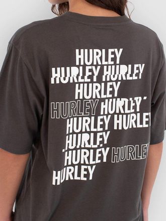 Hurley Hurley Beginning Of An Era Oversized T-Shirt dark shadow