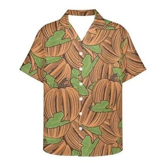 Keephen TangoDS Past&egrave;que/P&ecirc;che/Pomme Impression 3D Hawaiian Chemise pour Femmes Hommes Col Revers Manches Courtes Boutonn&eacute;e Chemises F&ecirc;te Aloha Chemises