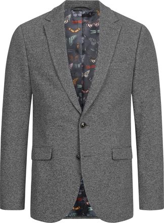 JEFF Herren JFFelix Sakko mit Stretch | Klassische Anzugjacke Herrenjackett Black Mix, 52