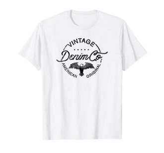 Trendy Apparel Trendy American Original Vintage Denim Co. Logo T-Shirt