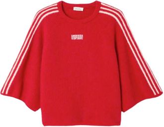 American Vintage Femme, Pulls, Rouge, Taille: 36 FR Top lange mouw Vito18Ne