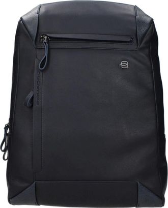 Piquadro Homme, Sacs, Bleu, Taille: ONE Size Piquadro Sac &agrave; Dos en Cuir Bleu