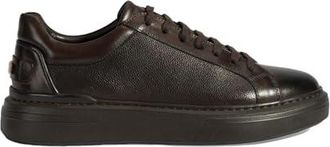 Desa Chaussures &agrave; Lacets d&eacute;contract&eacute;es Man - Tige en Cuir, Bout Rond, Semelle Plate synth&eacute;tique, Respirantes | Brun - 44