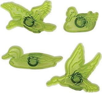 PME 115AW008 JEM Wildentenausstecher, Sortiment, 4-teilig, Kunststoff, Ivory, 18 x 3 x 11 cm