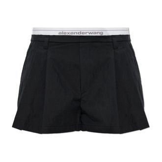 Alexander Wang Logo Shorts - - Shorts - Damen - Schwarzk - L