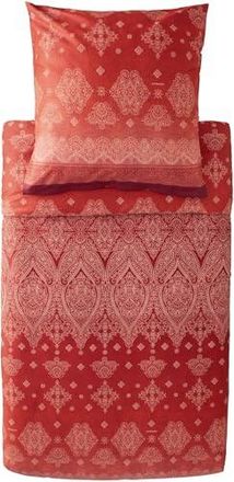 Bassetti Satin-Bettw&auml;sche-Garnitur Kerala (Bordeaux R1, 135x200+80x80)