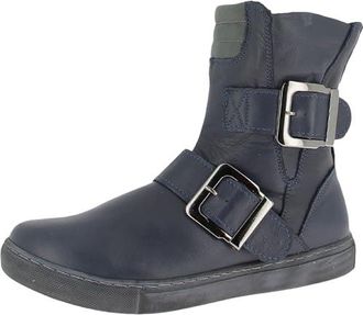 Andrea Conti Bottes en Cuir Femmes 0344630, Pointure:41 EU, La Couleur:Bleu