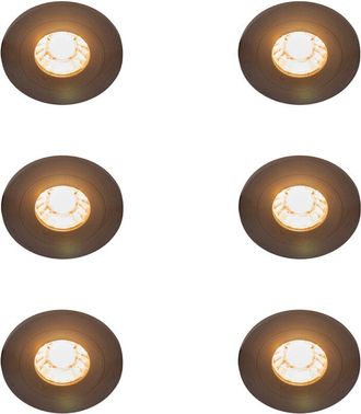 QAZQA 97595 - Spot extérieur pour le sol - 6 pièces - ø 78 mm - - éclairage extérieur - Salle de bains - Qazqa