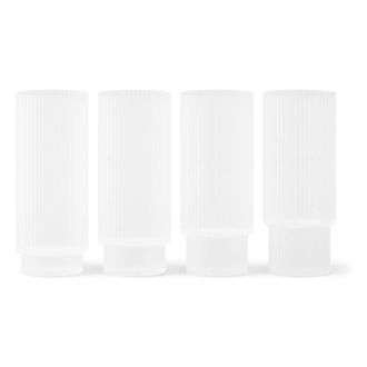 Ferm Living Verres longs Ripple - Set de 4 Ferm Living