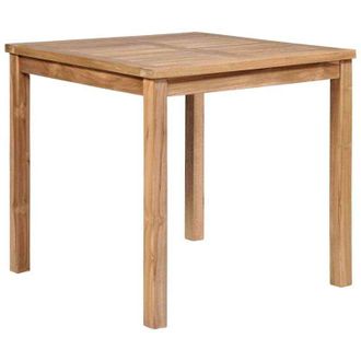 vidaXL Vidaxl - Table de jardin 80x80x77 cm Bois de teck solide