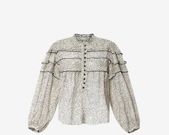 Isabel Marant Blouse Doane - Femme - &Eacute;cru Et Noir - Taille34 - Marant &Eacute;toile