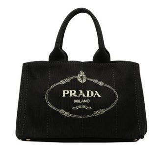 Prada Sac cabas en toile Pre-owned - Femme - Pre-owned - Noir - Taille: ONE Size