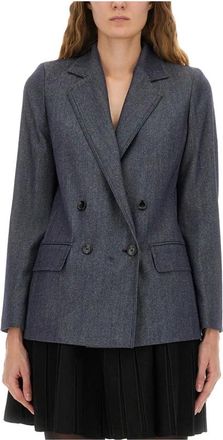 Max Mara Femme, Vestes, Bleu, Taille: 38 FR Blazer