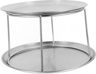 Holibanna 1 Satz Etagere aus für Meeresfrüchte Doppelstöckiger Servierständer für Sashimi Austern Garnelen und Design für Buffets und Gastronomie