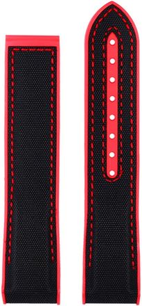 Generic LXGGUC Gummi Silikon Uhrenarmband Nylon für Omega 300 8900 Planet Ocean Tools 20mm 22mm Uhrenarmbänder