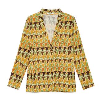 Maliparmi Maliparmi, Femme, Vestes, Multicolore, Taille: 42 FR Veste Géométrique Mimosa