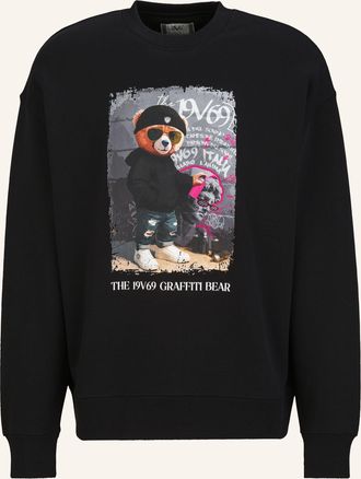 19V69 19V69 Italia Sweatshirt Omero Graffiti schwarz