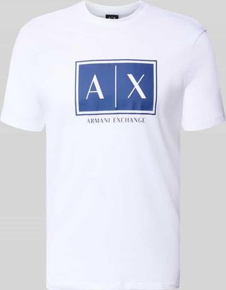 A|X Armani Exchange T-Shirt mit Logo und Rundhalsausschnitt