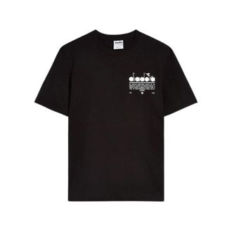 Diadora Manifesto Collection T-Shirt - - Tops - Damen - Schwarzk - L