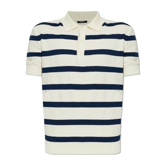 Balmain Homme, Tops, Beige, Taille: XL Polo Marini&egrave;re en Coton