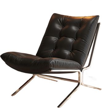 Generic Lesesessel Bequem Wohnzimmer Leder Sofasessel Leichte R&uuml;ckenlehnenneigung Von 105&deg; Abnehmbar Galvanisierter Metallrahmen Relaxsessel f&uuml;r Wohnzimmer, B