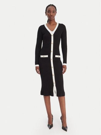 Guess Strickkleid W6RK38 Z3HP2 Schwarz Regular Fit