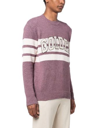 Golden Goose Womens Logo-Patch Knitted Jumper Ss23 M
