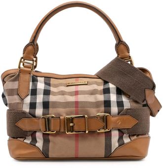 Burberry Hobo Bags - House Check Canvas Brecon Satchel - Gr. unisize - in Braun - f&uuml;r Damen