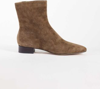 Dolce Vita Tarine Stiefeletten mit kantiger Spitze in schokobraunem Wildleder