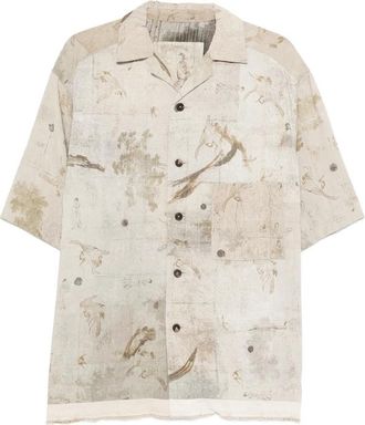 Ziggy Chen Buttoned Print Shirt