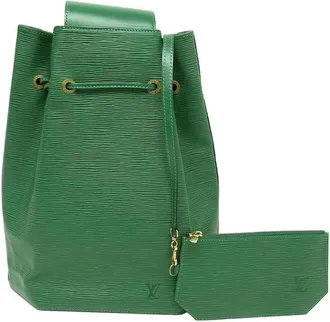 Louis Vuitton Rucks&auml;cke - VINTAGE LOUIS VUITTON SEAU RUCKSACK IN GR&Atilde;oeNER RUC - Gr. unisize - in Gr&uuml;n - f&uuml;r Damen