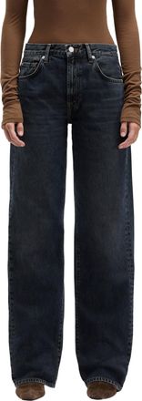 7 For All Mankind Damen Tess Trouser Stormwave Jeans, Dark Blue, 27W EU