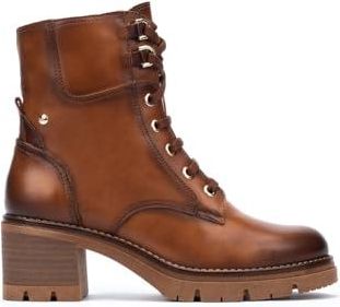 Pikolinos Bottines &agrave; Talon en Cuir Soria pour Femme Color Brandy