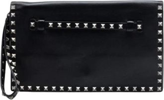 Valentino Pre-owned Sacoche clout&eacute;e - Femme - Pre-owned - Noir - Taille: ONE Size