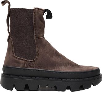 Satorisan Unalome Elastics Premium - High-top Damen - Vintage Leder Stiefel Bequem, Nachhaltig und Dauerhaft - Farbe Dark Brown - Größe 38