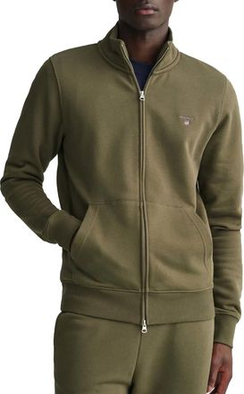 GANT Herren Reg Shield Full Zip Sweatshirt, Juniper Green, XXS EU