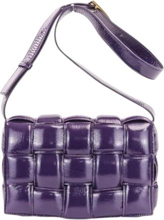 Bottega Veneta Sac bandouli&egrave;re vintage Pre-owned - Femme - Pre-owned - Violet - Taille: ONE Size