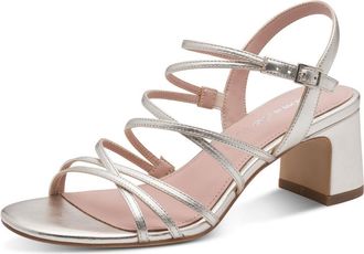 Tamaris Damen Sandalette mit Stilettoabsatz, metallic, 37 EU