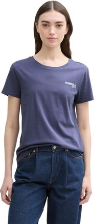 Tom Tailor Damen 1046576 T-Shirt, 13180 - Foggy Ocean Blue, S EU
