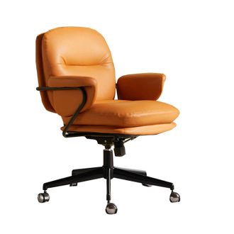 Generic Ergonomischer B&uuml;rostuhl, Bequemer, Robuster Chefsessel Mit Um 360&deg; Drehbaren Rollen, Kann 150 Kg Tragen(Color1)